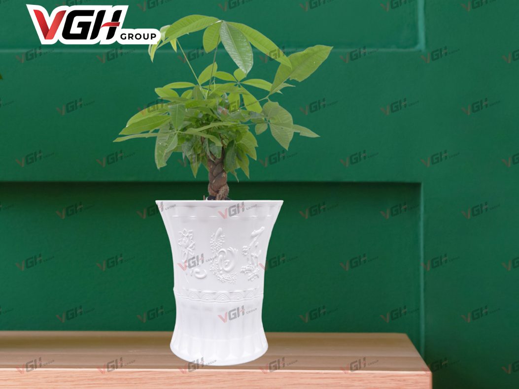 Chậu Hoa Nhựa Trồng Cây Kiểu Trúc Phúc Lộc Thọ - VGH Group - SX Kinh ...